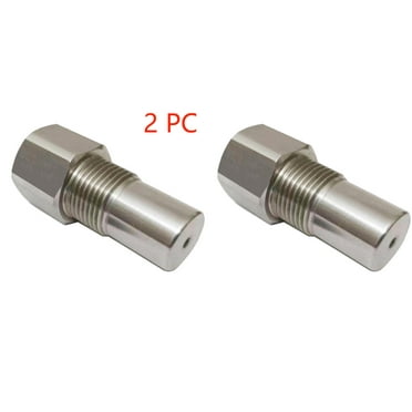 2Pcs Car Exhaust Fitting Connector, M18x1.5 Thread Adapter, Stainless ...