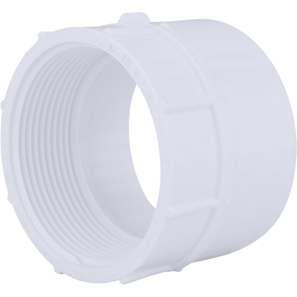 2PC Charlotte Pipe 2 In. Hub x 2 In. FPT Schedule 40 DWV PVC Adapter ...