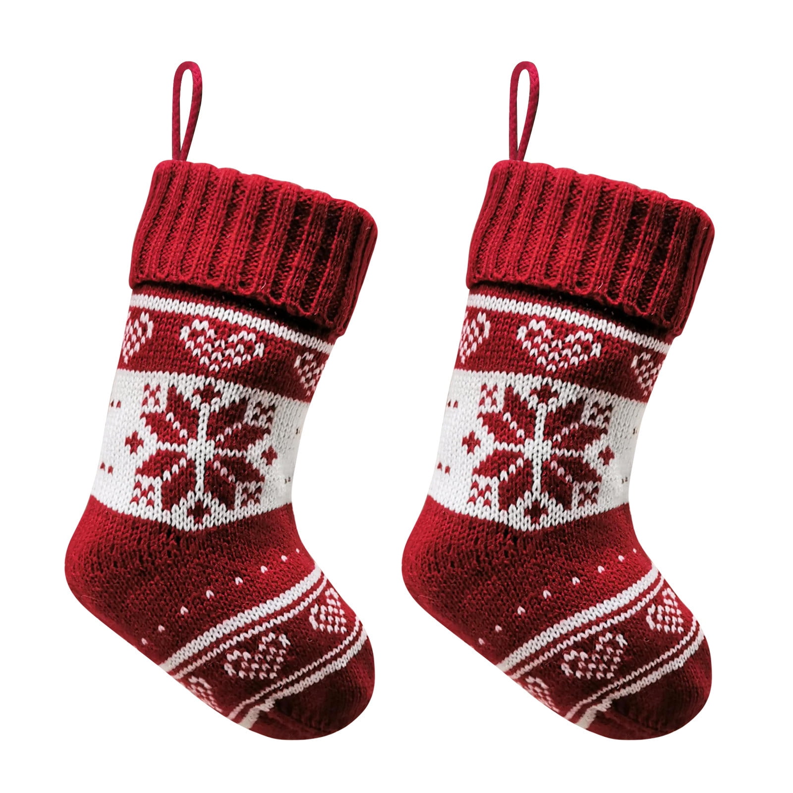 2PC Christmas Stocking Big Xmas Stockings Decoration Santa Snowman ...