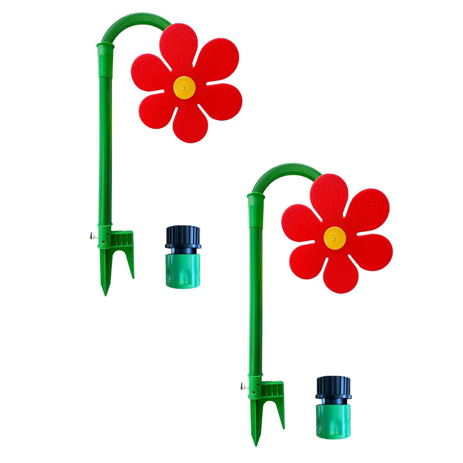2PC Crazy Daisy Sprinkler Shaped Garden Sprinkler 720° Rotating Garden ...