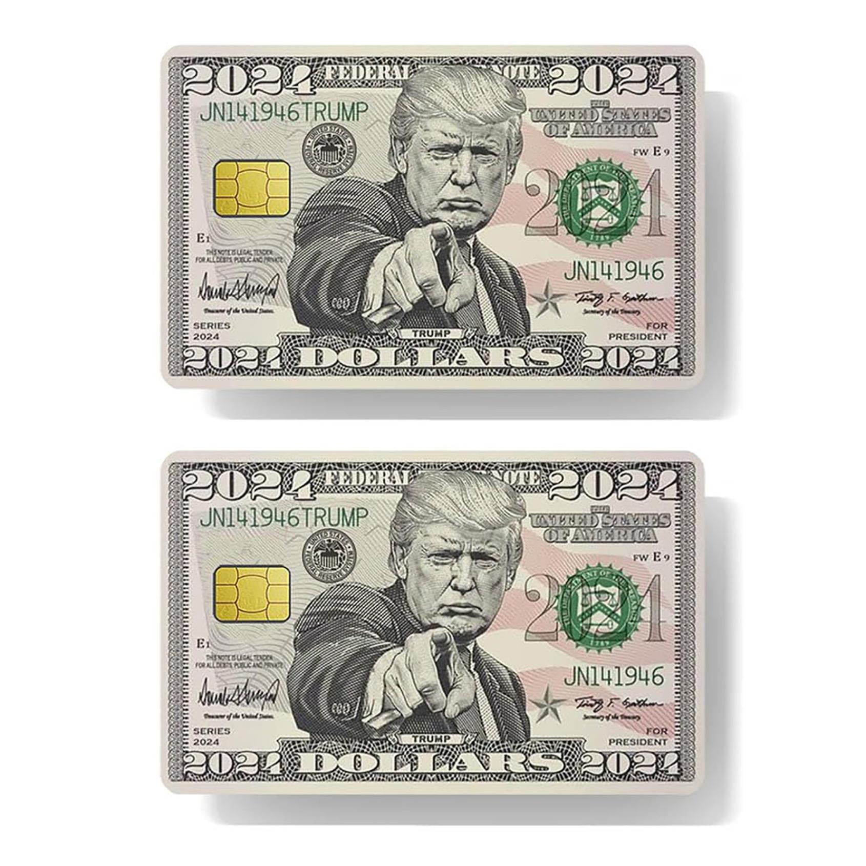 2PC Donald Trump Credit Card Sticker, Debit Card Skin, Credit Card ...