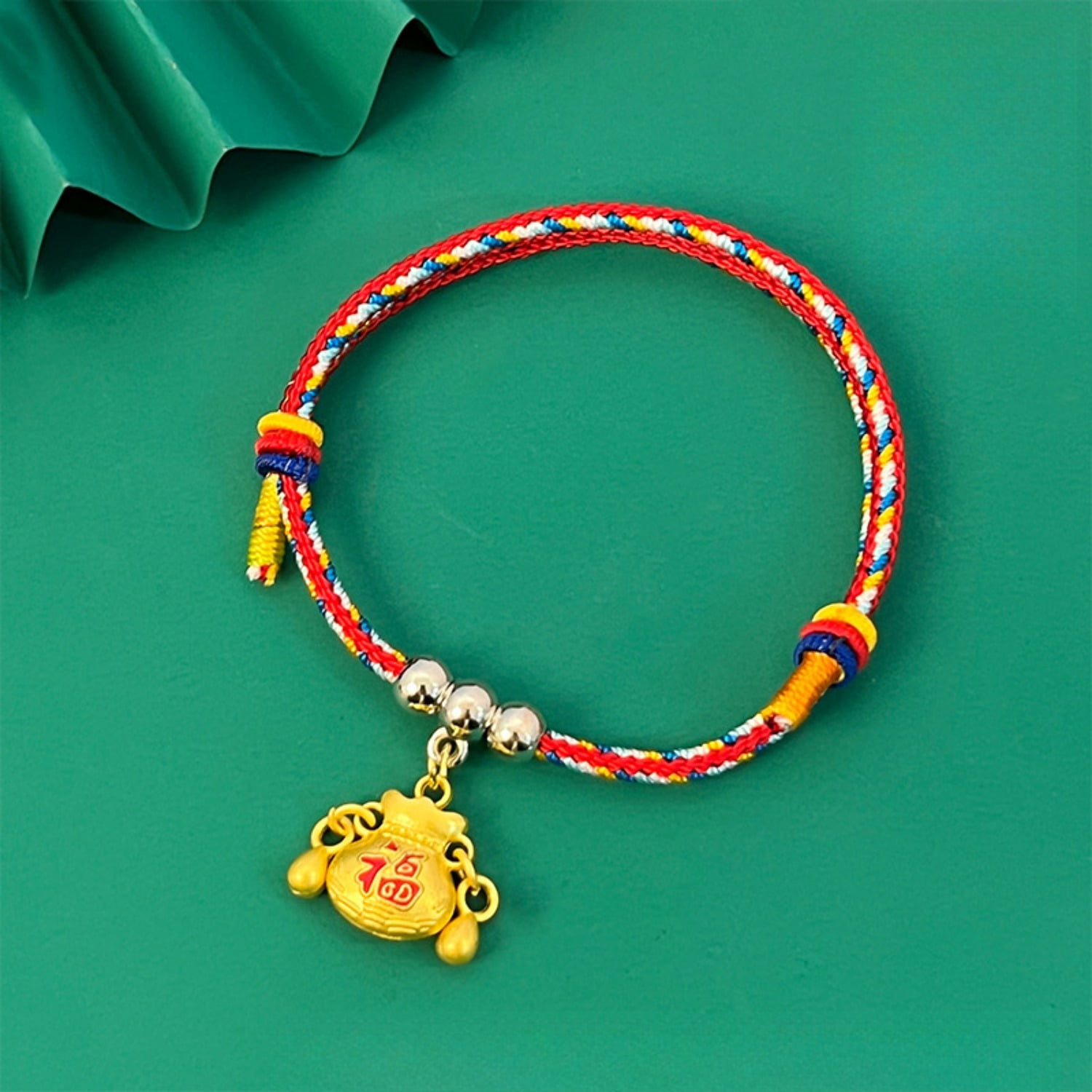 2PC Dragon Boat Festival Bracelet Braided Ethnic Style Five Color Rope ...