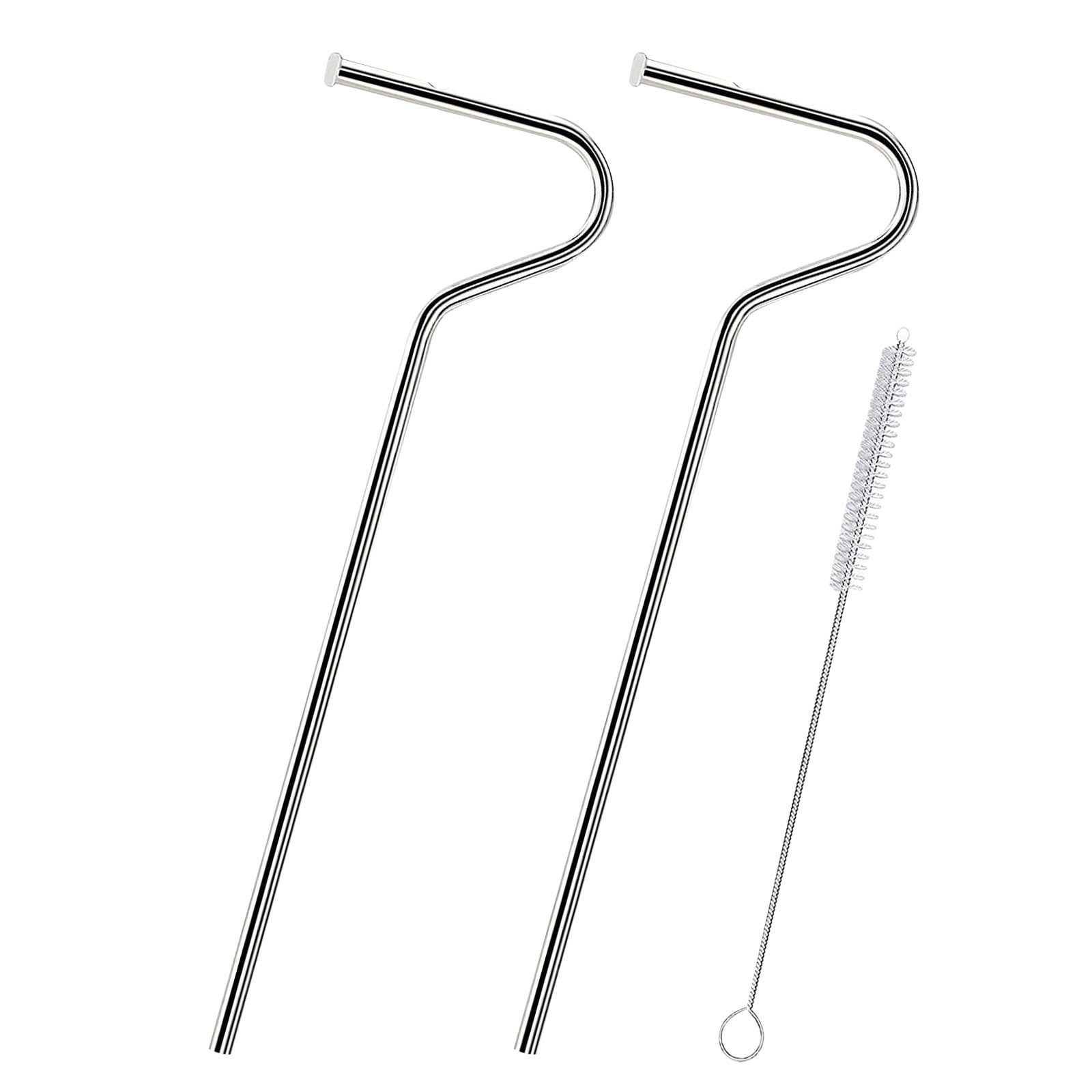 2PC Easily Solve The Problem Of Drinking Water! Reusable Wrinkle Straw ...