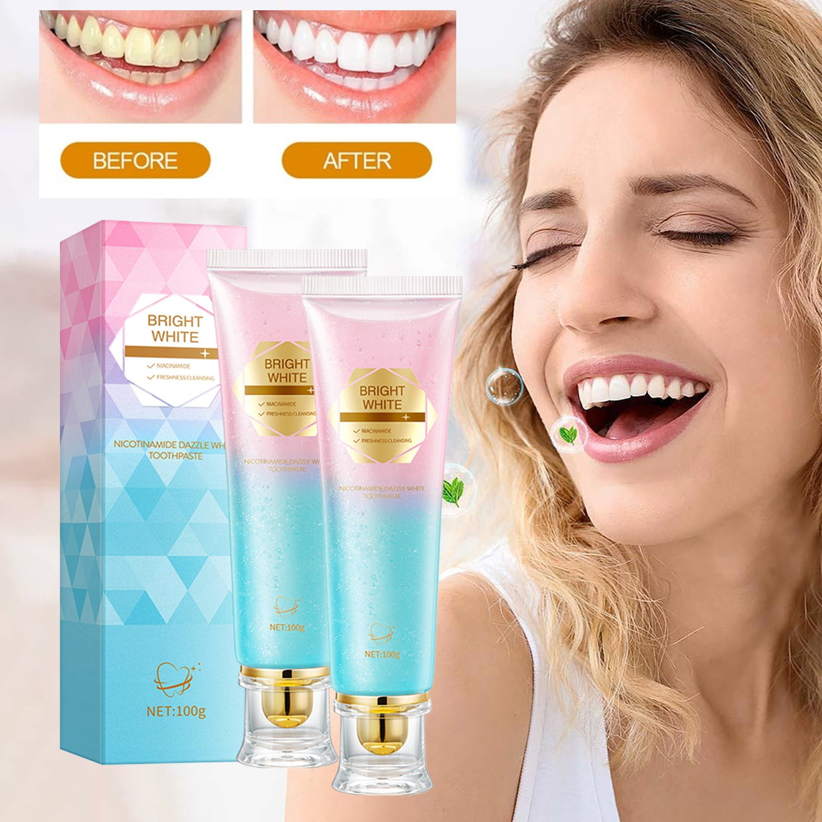 2PC Easilyous Bright White Toothpaste, Easilyous Toothpaste ...