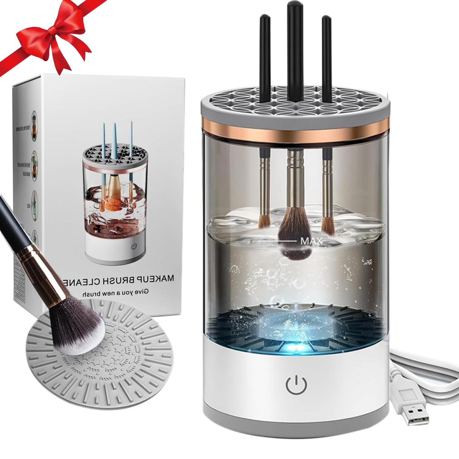 2PC Electric Makeup Brush Cleaner Machine Makeup Brush Cleaner Machine ...