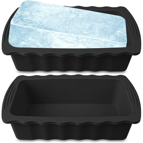 2PC Extra Large Ice Block Molds, 6LB Giant Ice Cube Molds for Plunge ...