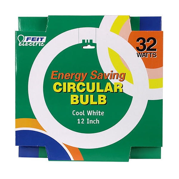 2PC Feit Electric 32 W T9 12 in. D Circline Fluorescent Bulb Cool White ...