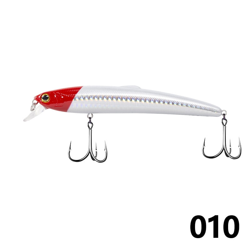 2PC Fishing Bait Flexible Floating Blacksmith Saruna Fish 125mm 17.5g ...