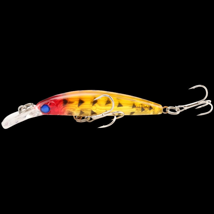 2PC Fishing Gear Lures With hook 7cm/3.7g Minnow Hard Bait with Lead ...