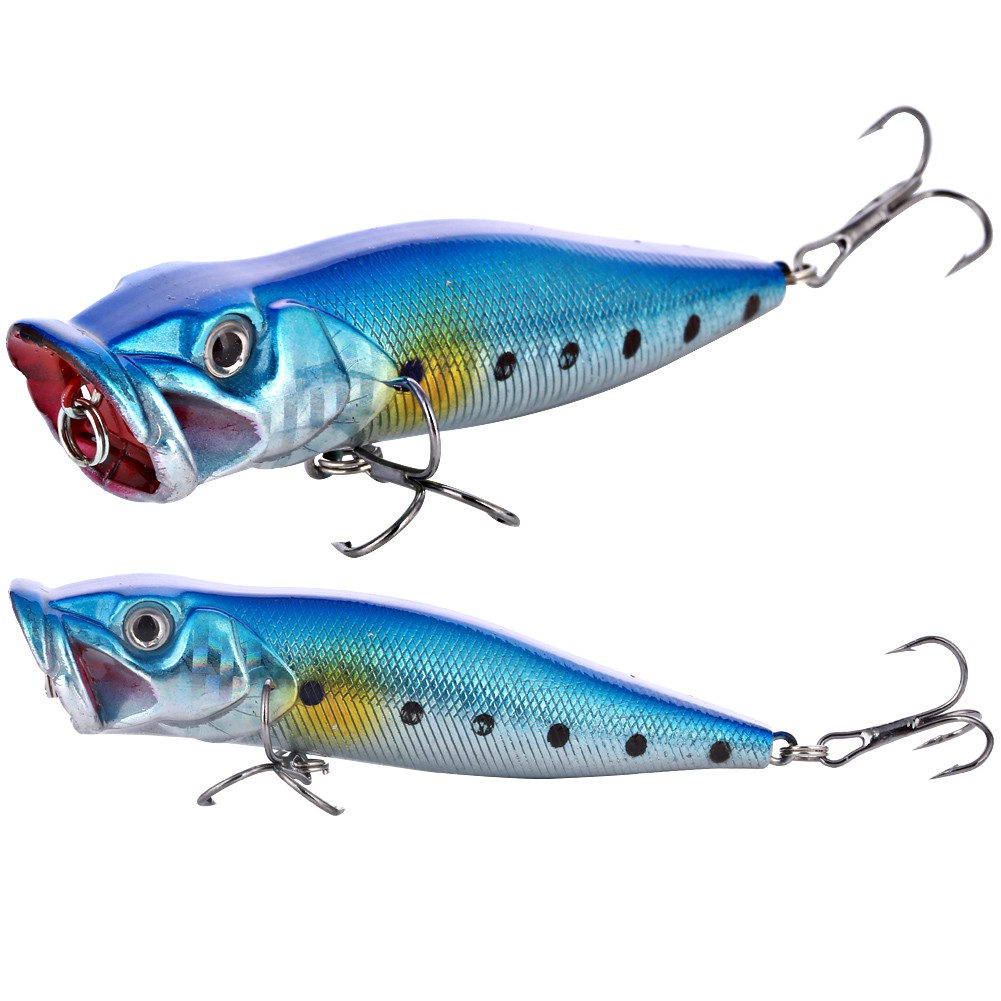 2PC Fishing Lure Bait with Two Bass Sinkers Lifelike Swimming Action ...