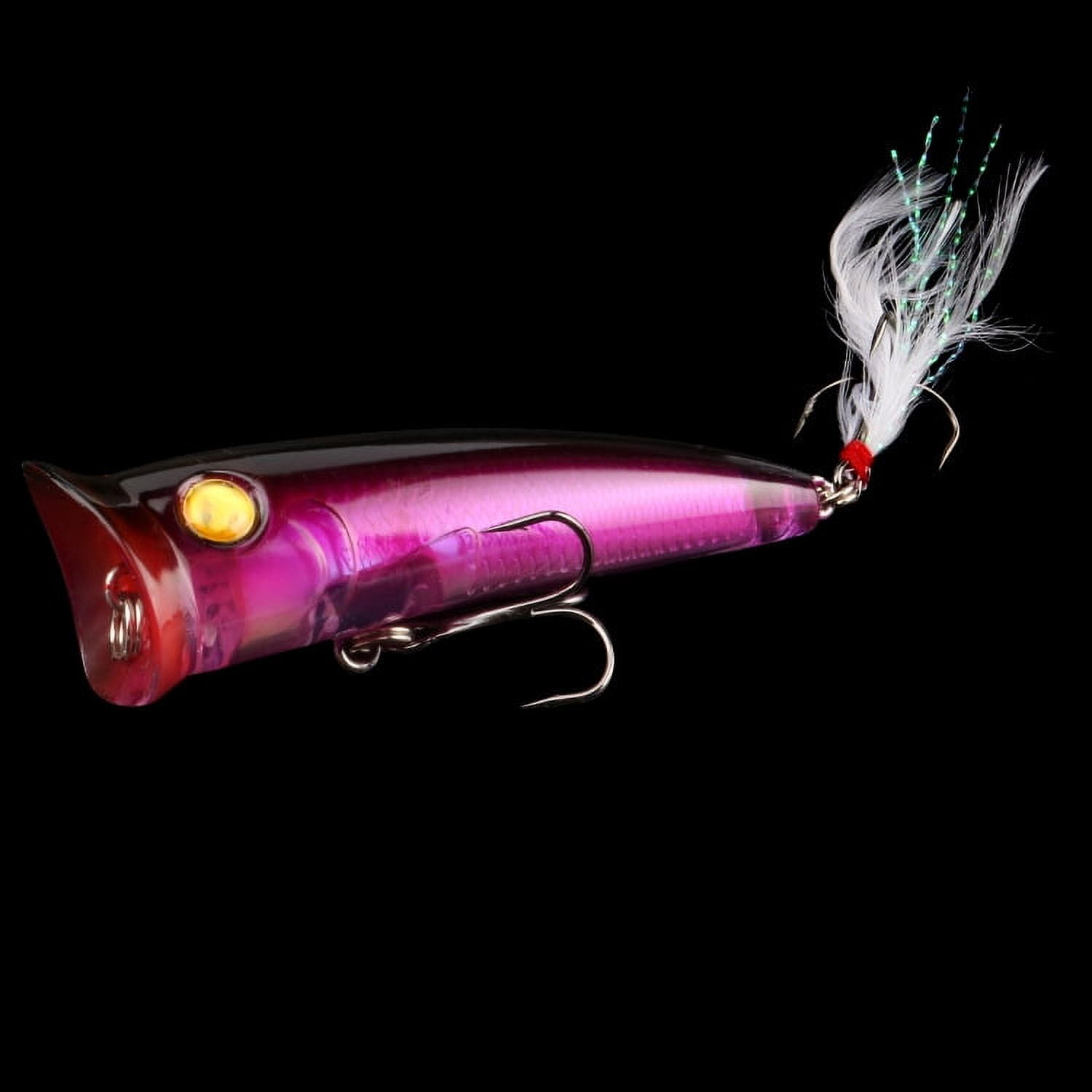2PC Fishing Lures Jigs 10.5g 8CM Simple Floating Water Wave Crawling ...