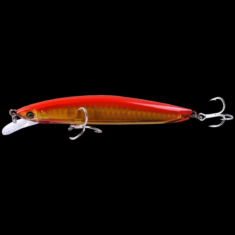 2PC Fishing Lures Jigs 12g Floating Minnow with Blood Slot Hook Plastic ...