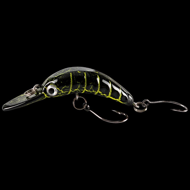 2PC Fishing Lures Jigs 2.6g Bow-Shaped Worm Micro Minnow Fat Rock ...