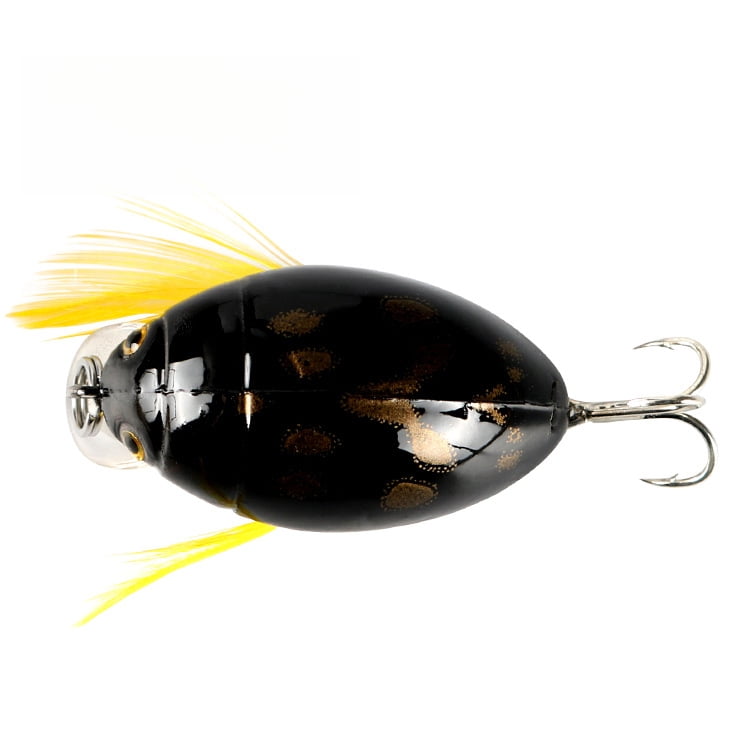2PC Fishing Lures Jigs 4g Floating Water Small Minnow Fat Bionic Beetle ...