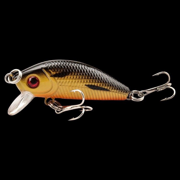 2PC Fishing Lures Jigs 5cm/3.4g Small Minnow realistic silhouette Hard ...
