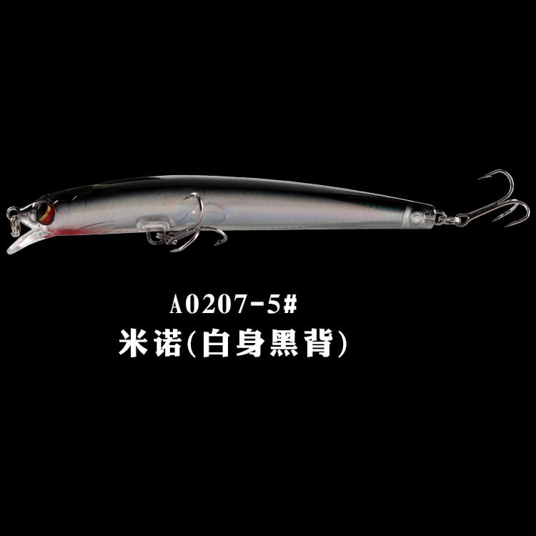 2PC Fishing Lures Jigs Floating Water Bionic Minnow12.7g 11.7cm Plastic ...