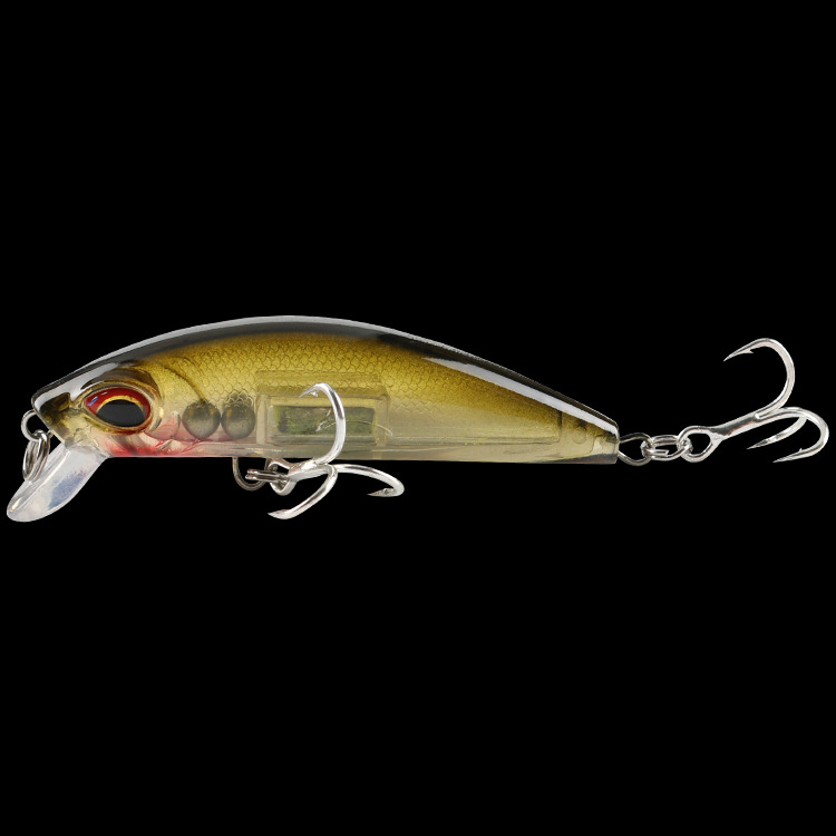 2PC Fishing Lures Jigs Non-Luminous Sinking Bionic Minnow Lure with ...