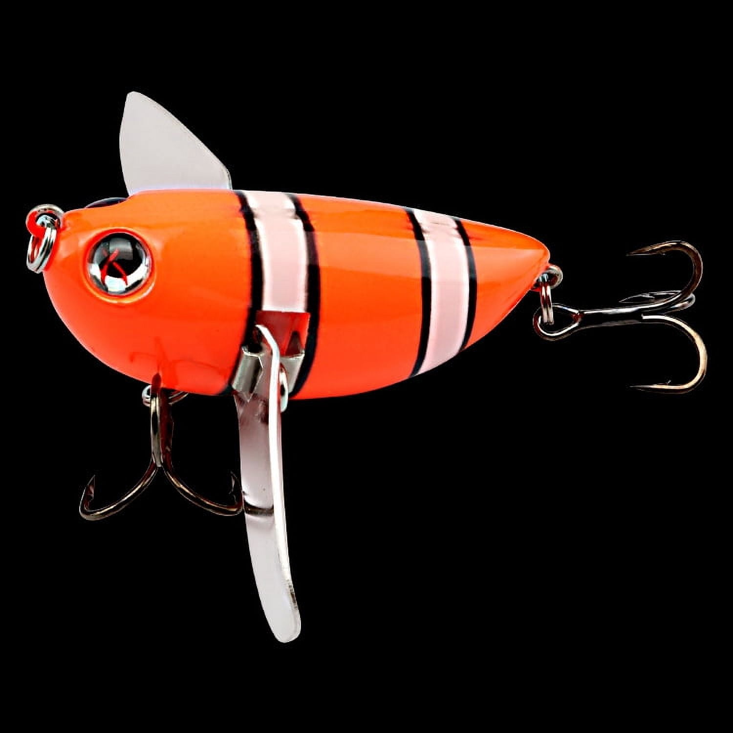 2PC Fishing Lures Jigs Surface Series Wave Crawling Supplies Blue Green ...