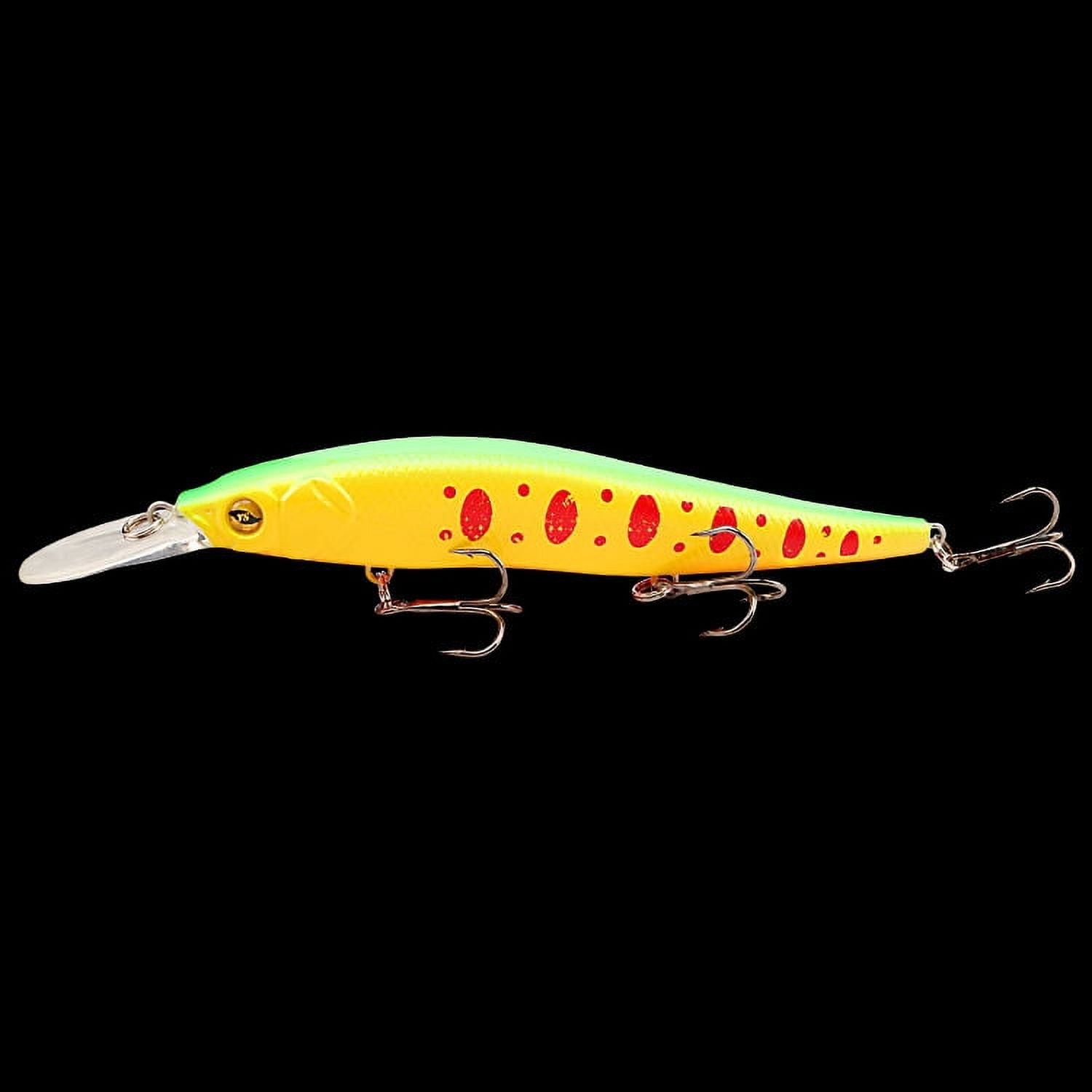 2PC Fishing Lures Jigs With Hook Floating Minnow Plastic Bait Plastic ...