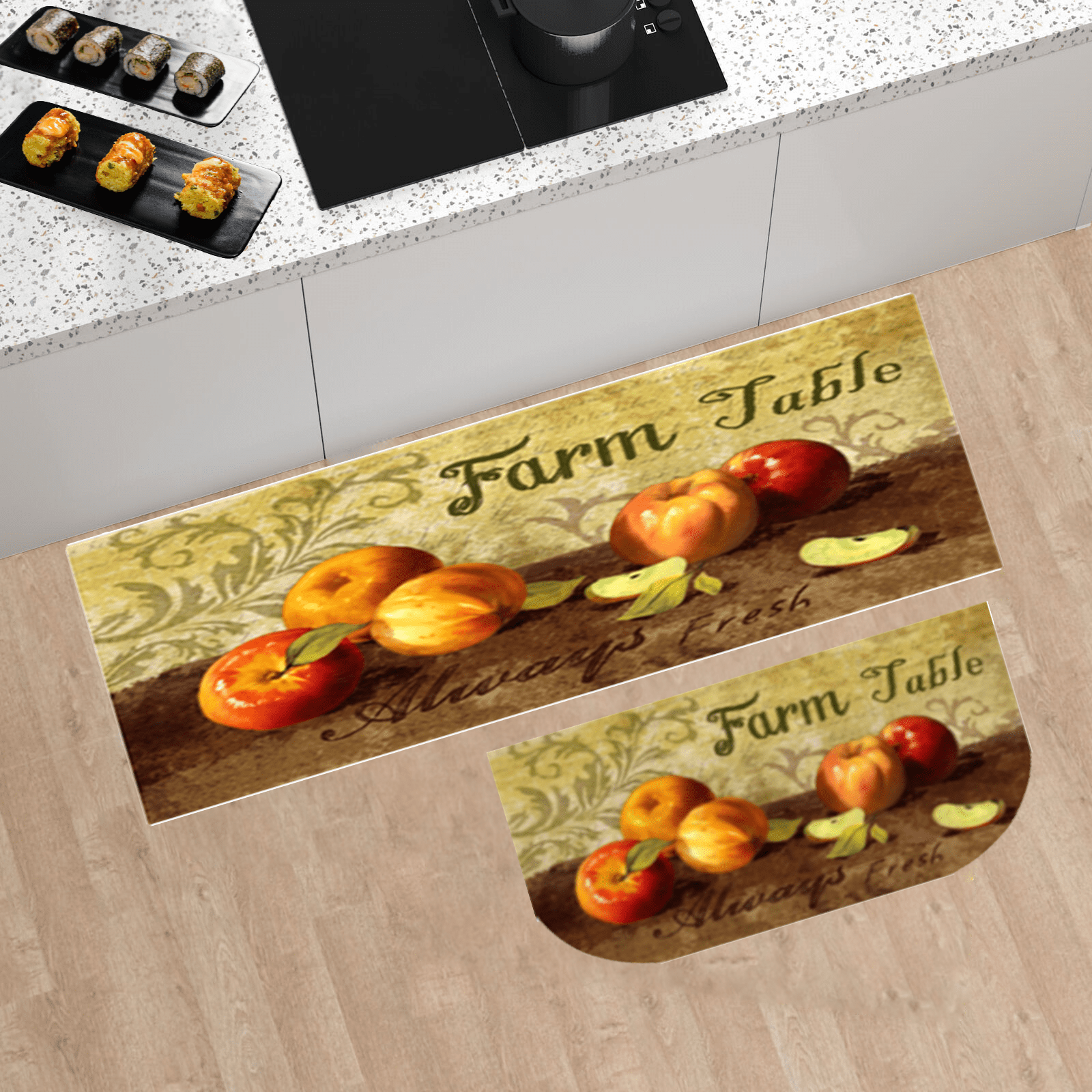 2PC. Fruits Kitchen Mat Set By Catalina Home - Walmart.com