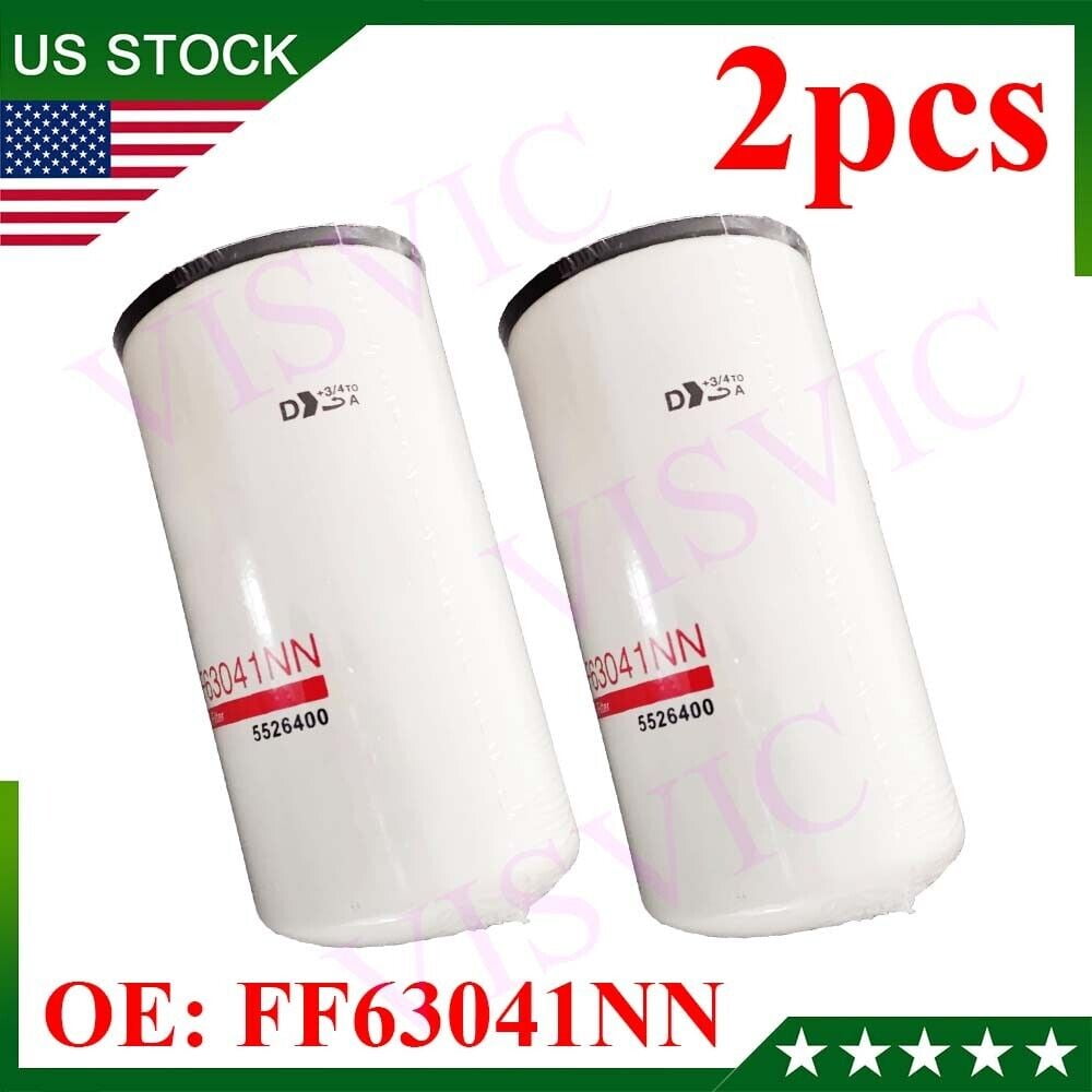 2PC Fuel Filter Replacement FF63041NN For Cummins FF63041 FF63041NNEB ...