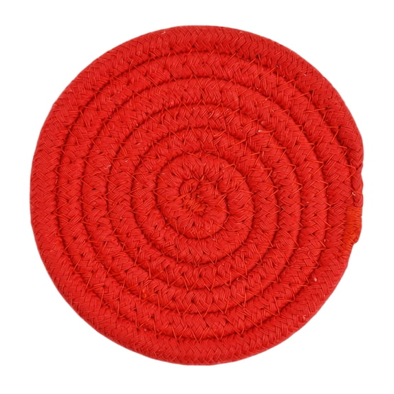 2PC G Minibee Round Woven Coasters 4.33 Inch Heat Resistant for Kitchen ...