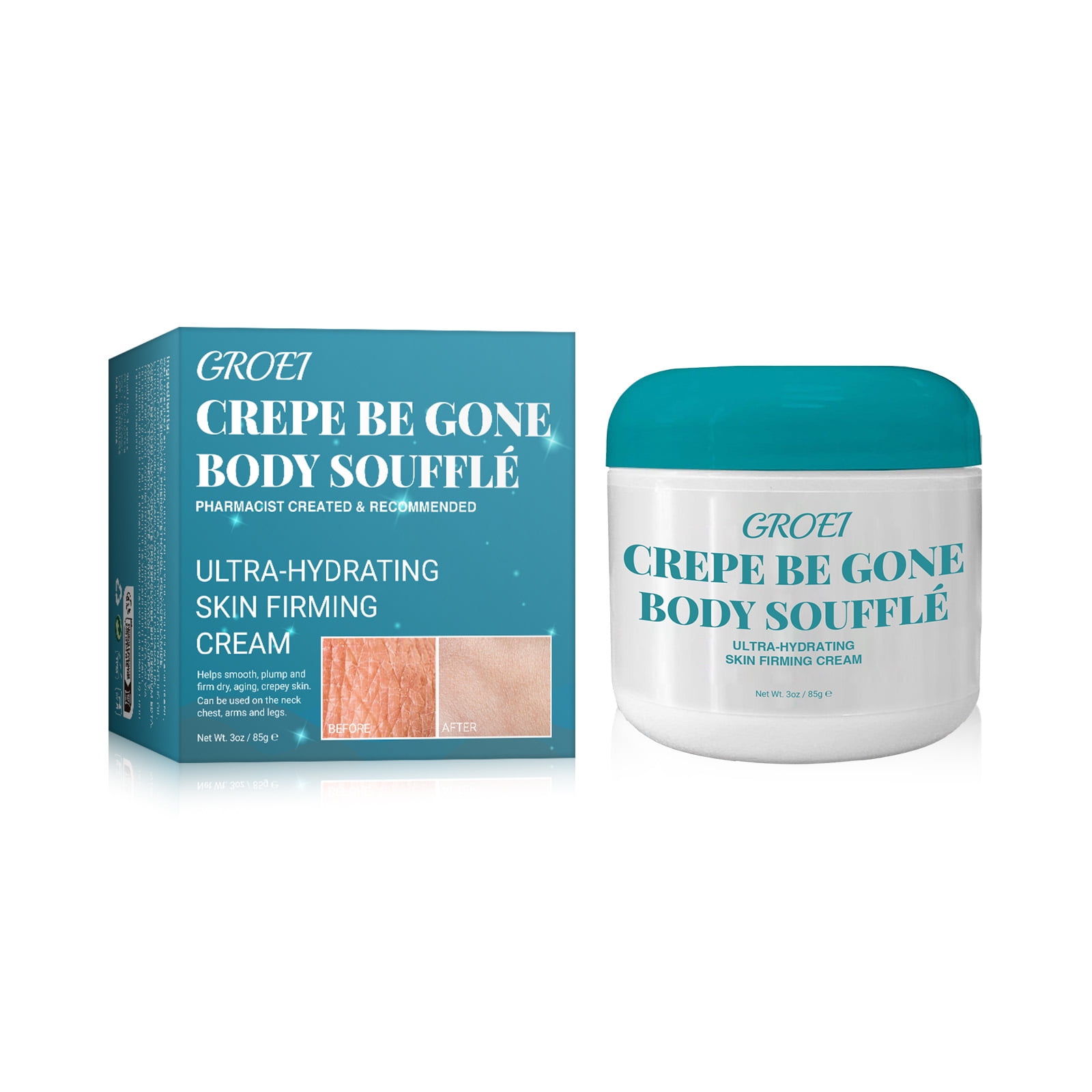 2PC GROEI Crepe Be Gone Body Souffle Hydrating Firming Facial Body Deep ...