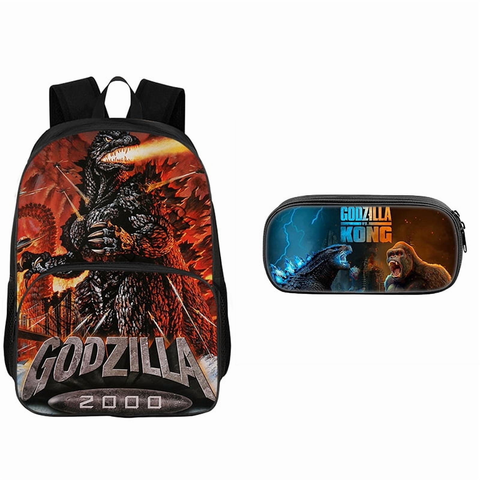 2PC Godzilla backpack large capacity multifunctional Godzilla schoolbag ...