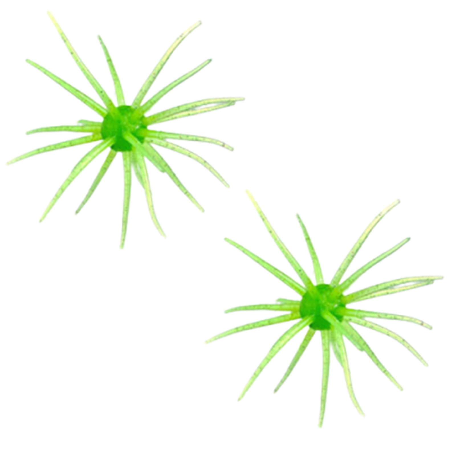 2PC Green Minibee Soft Floating Sea Urchin Bait Swimbait Lifelike Lure ...