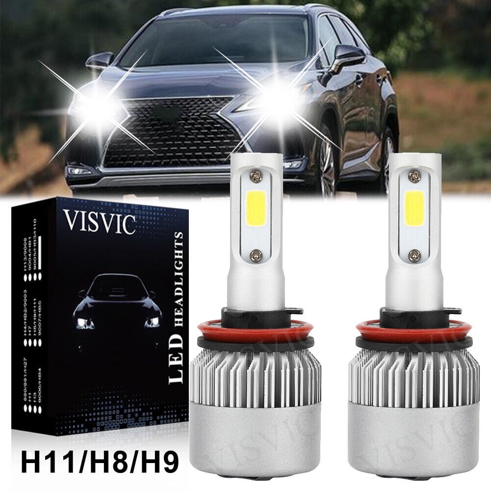 2PC H11 LED Headlight Bulb Low Beam 6000K 100W Upgrade S2 For Scion xB ...