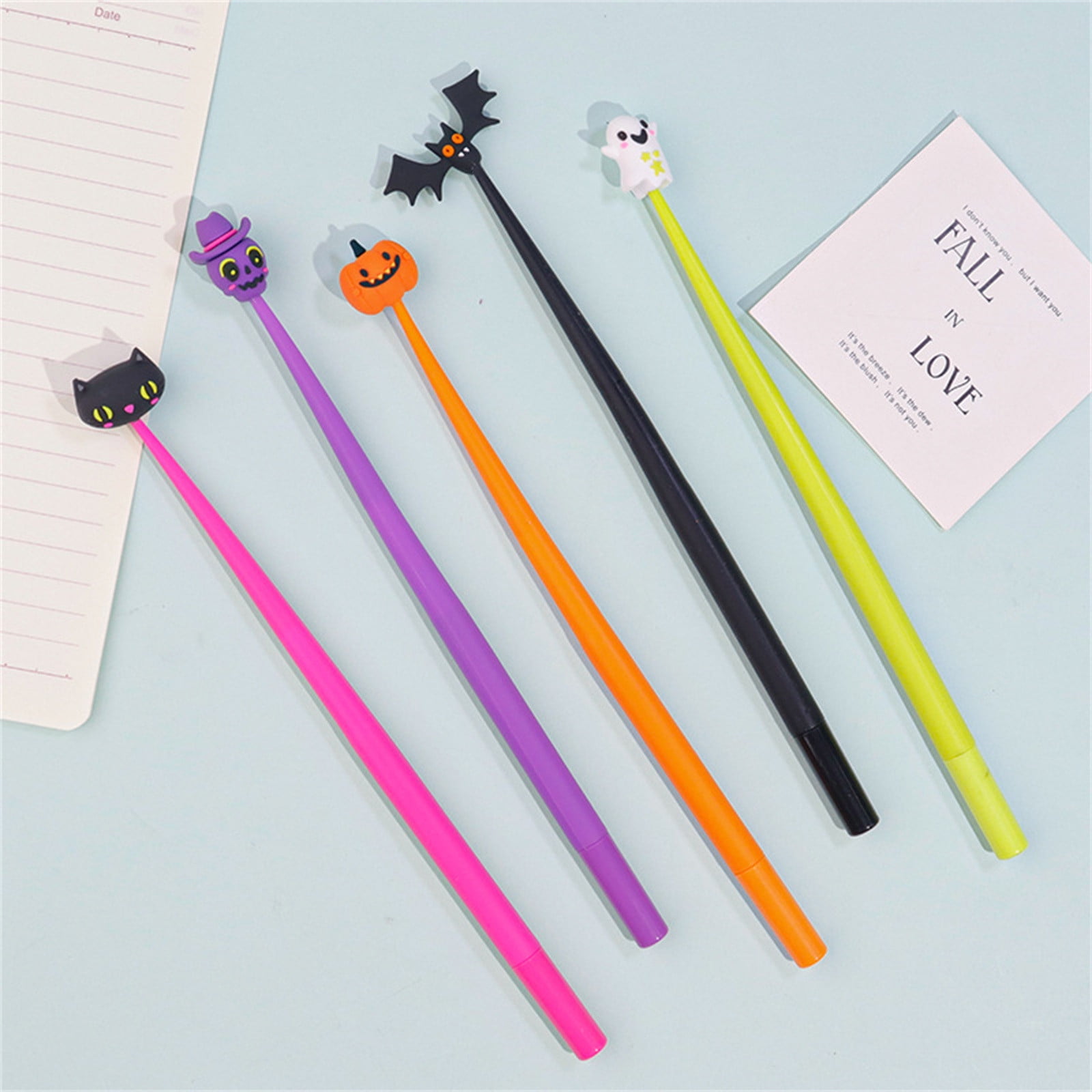 2PC Halloween Silicone Shaker Pens with Quicksand Design, Creative ...