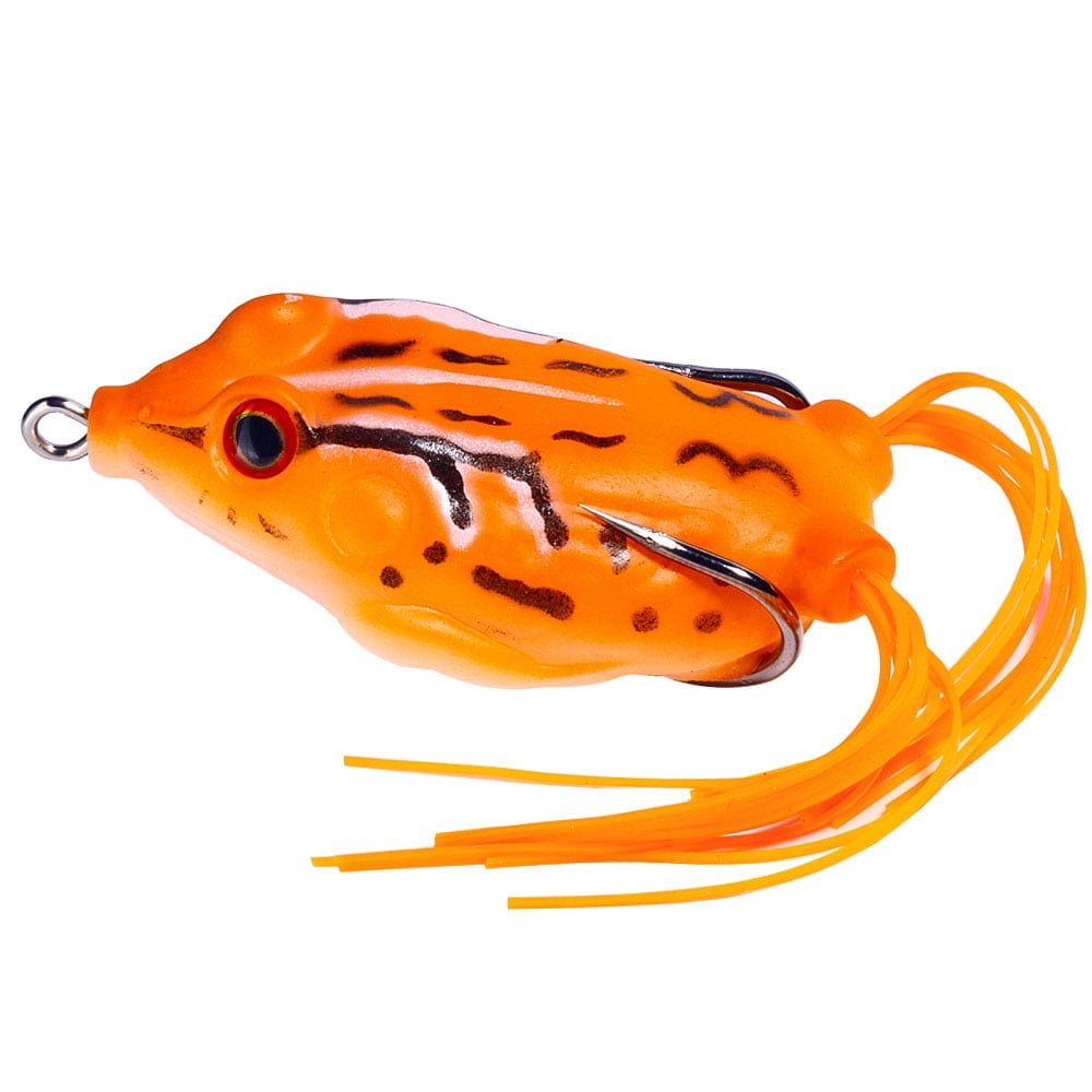 2PC Large Frog Lure Thunder Frog Soft Plastic Topwater Bait for Fishing ...