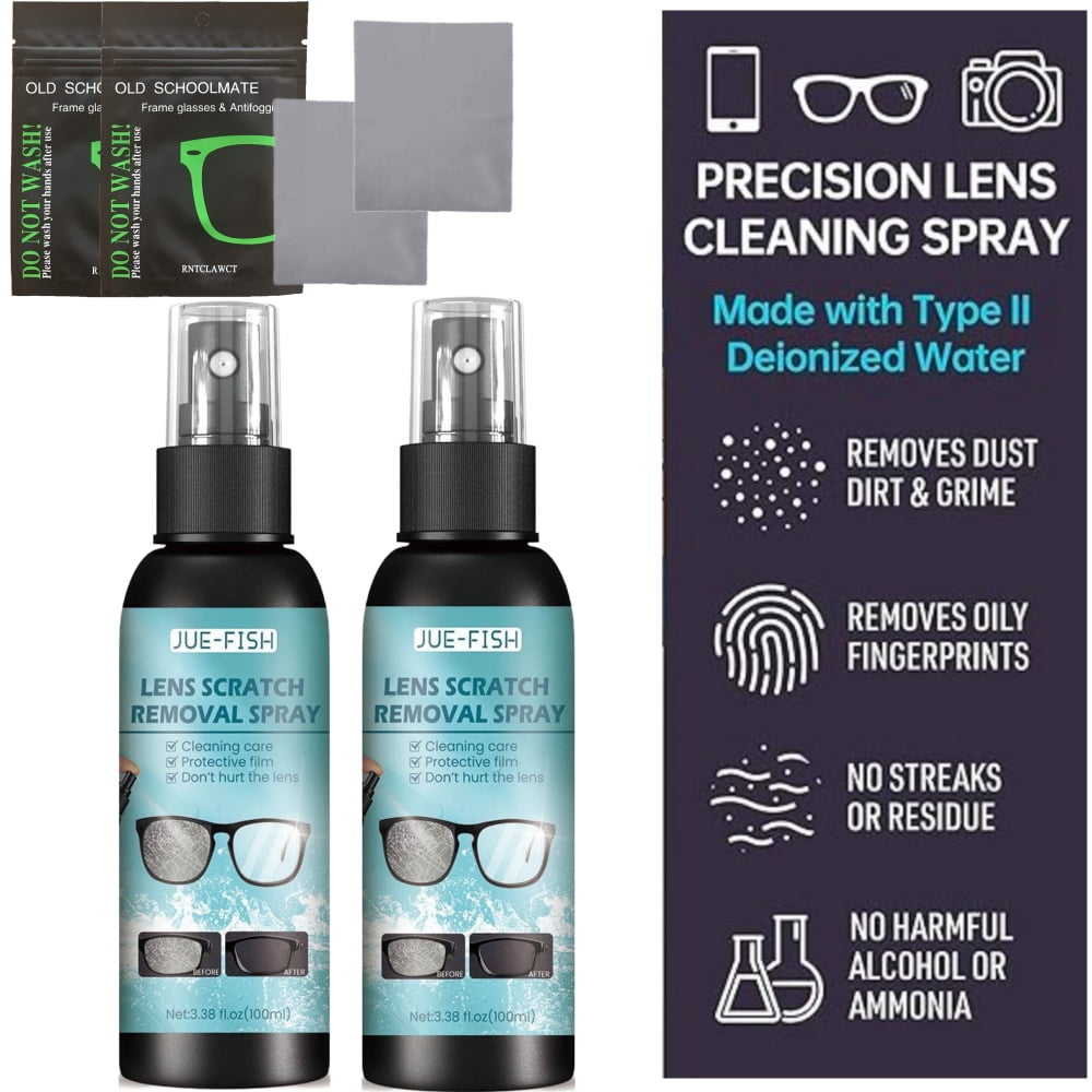 2pc Lens Scratch Removal Spray,eye Glass Cleaners Spray,eyeglass Scratch Removerscratch Remover