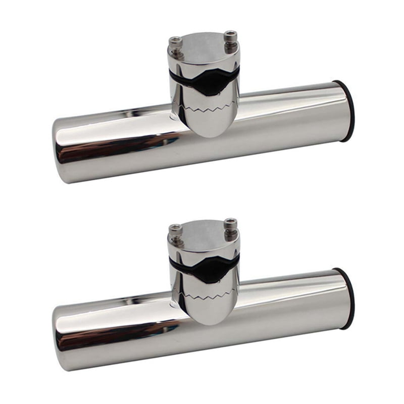 2PC Marine Boat Fishing Rod Holder Clamp-on Rail Marine Rod Pod ...