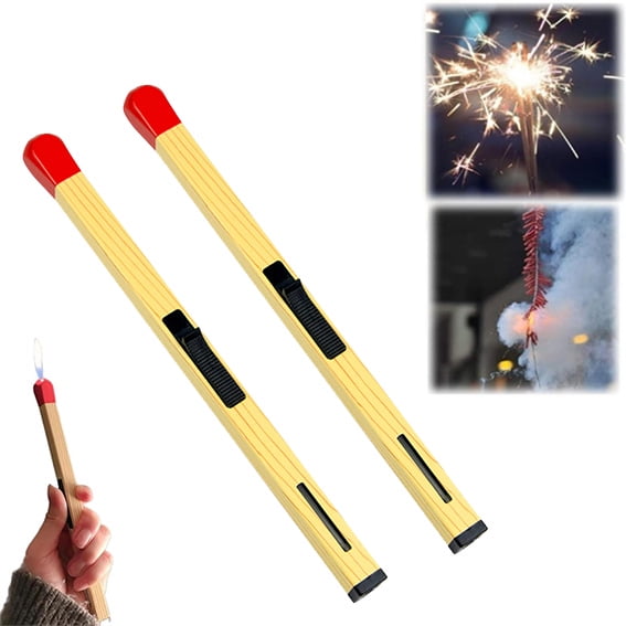 2PC Match Lighter Stick, Giant Match Stick Lighter, Novelty Long Match ...