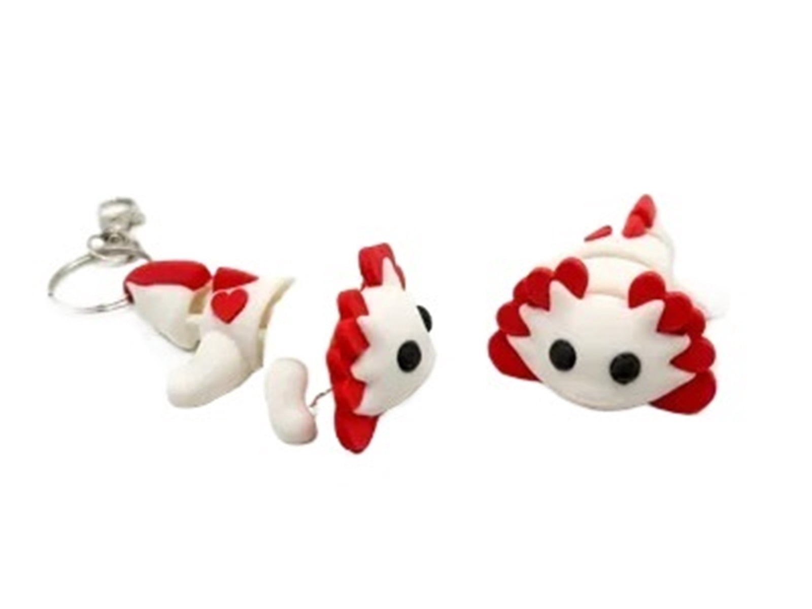 2PC Movable Salamander Couple and Keychain - Salamander does not need ...