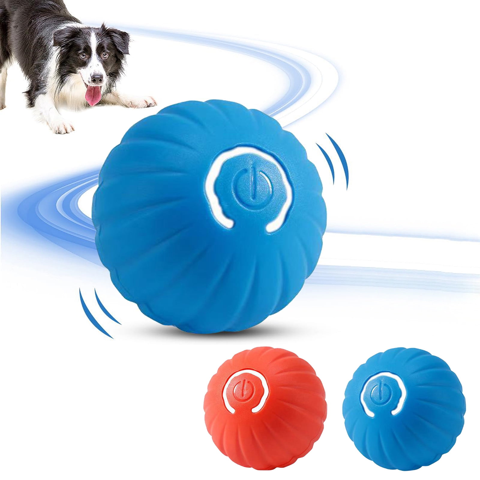 2PC New Shaky Ball for Dogs, Automatic Moving Dog Ball Pet Bounce Ball ...