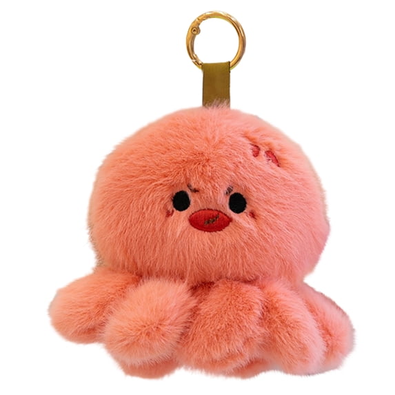 2PC Orange Minibee Stuffed Octopus Plush Charm Soft Stress Relief ...