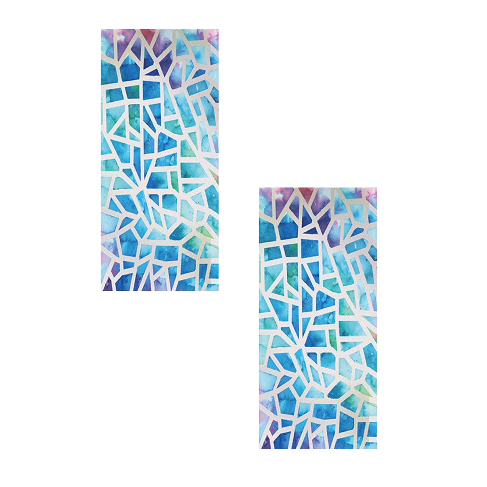 2PC PVC Electrostatic Glass Paste Stickers Glue Window Film Removable ...