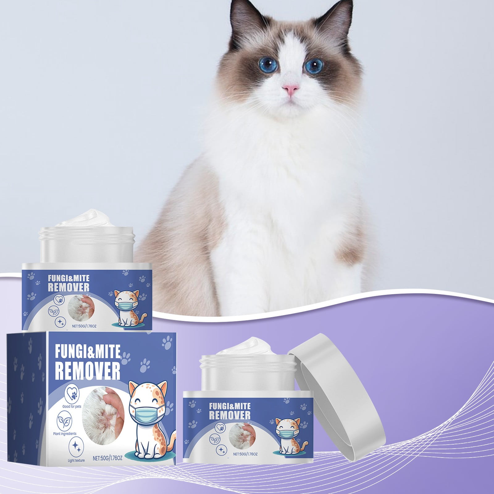 （2PC）Pet Care Cream 50g Dry And Itchy Skin For Dogs And Cats And ...