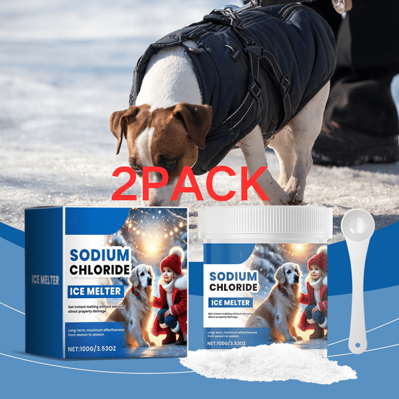 2PC Pet Safe Ice Melt Effectively Melt, Deicer Pet Friendly Snow Melt ...
