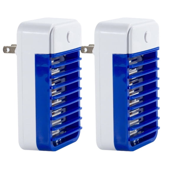 2PC Plug In Mosquito Lamp, Silent Electric Insect Trap, Indoor Bug ...