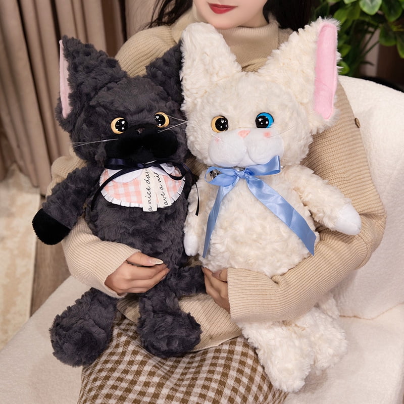 2PC Plush Cat - Curly German Style 45cm Toy, Luxury Cotton Filling ...