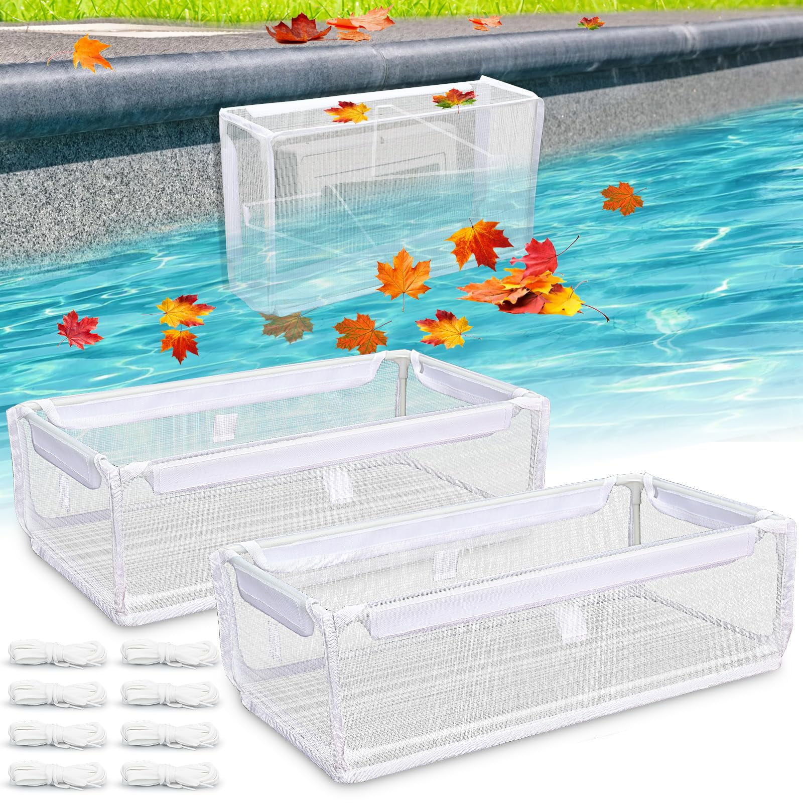 2PC Pool Skimmer Screen Skimmer Guard for Above-Ground/In-Ground Pool ...