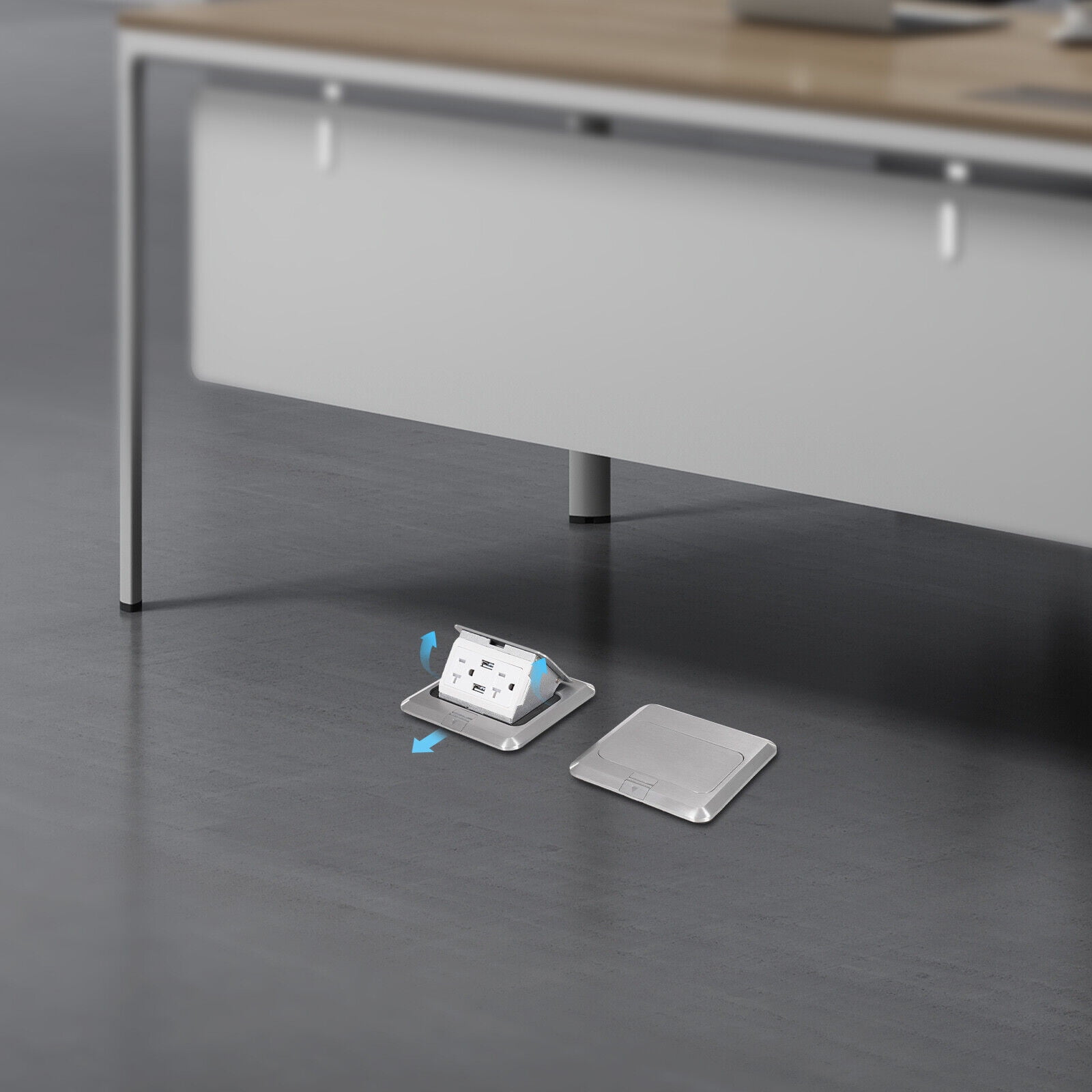 2PC Pop up Floor Outlet Sockets with 2* USB Interfaces&US Standard ...