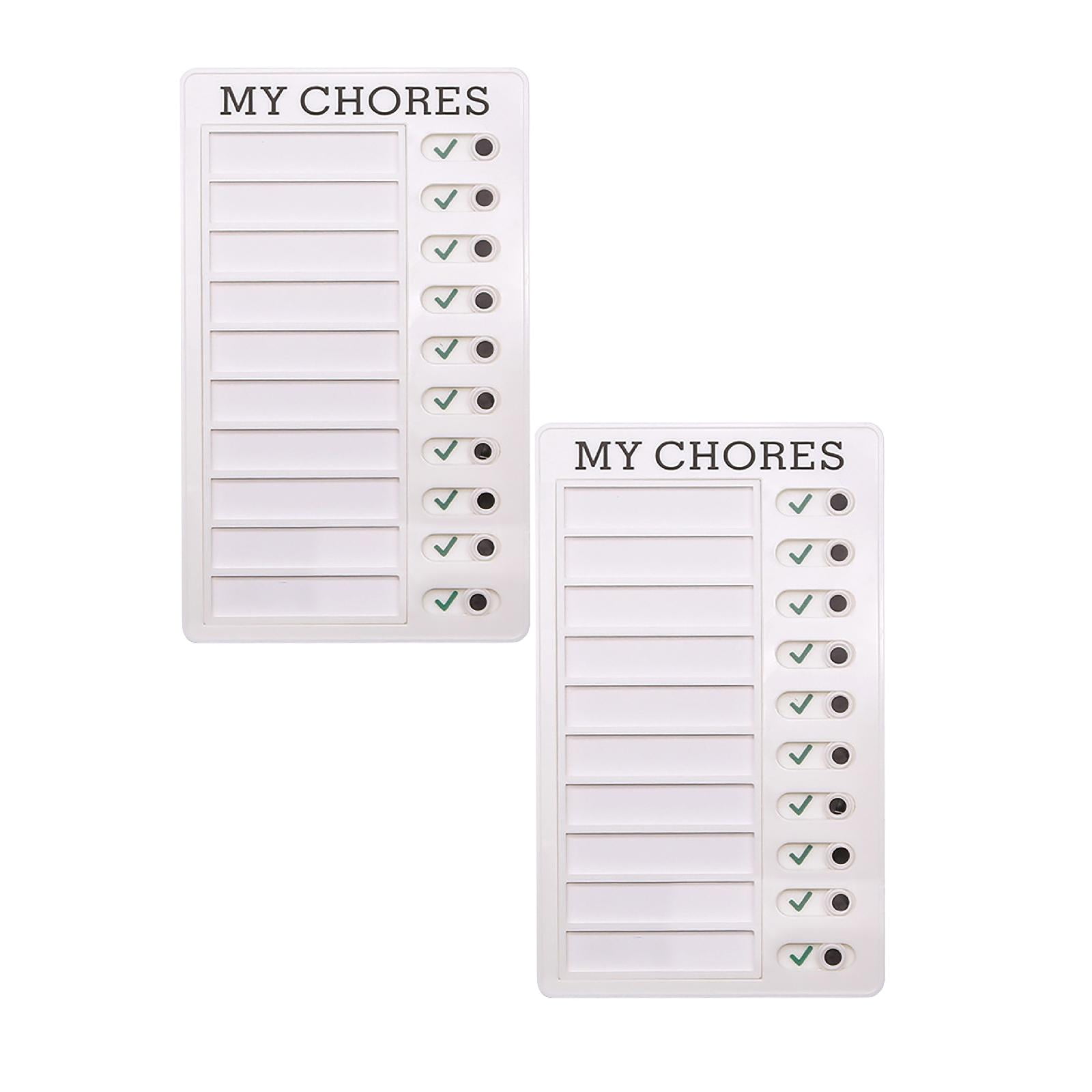 2PC Pouches For Organization Chore Chart For Adults Boards To Do List ...