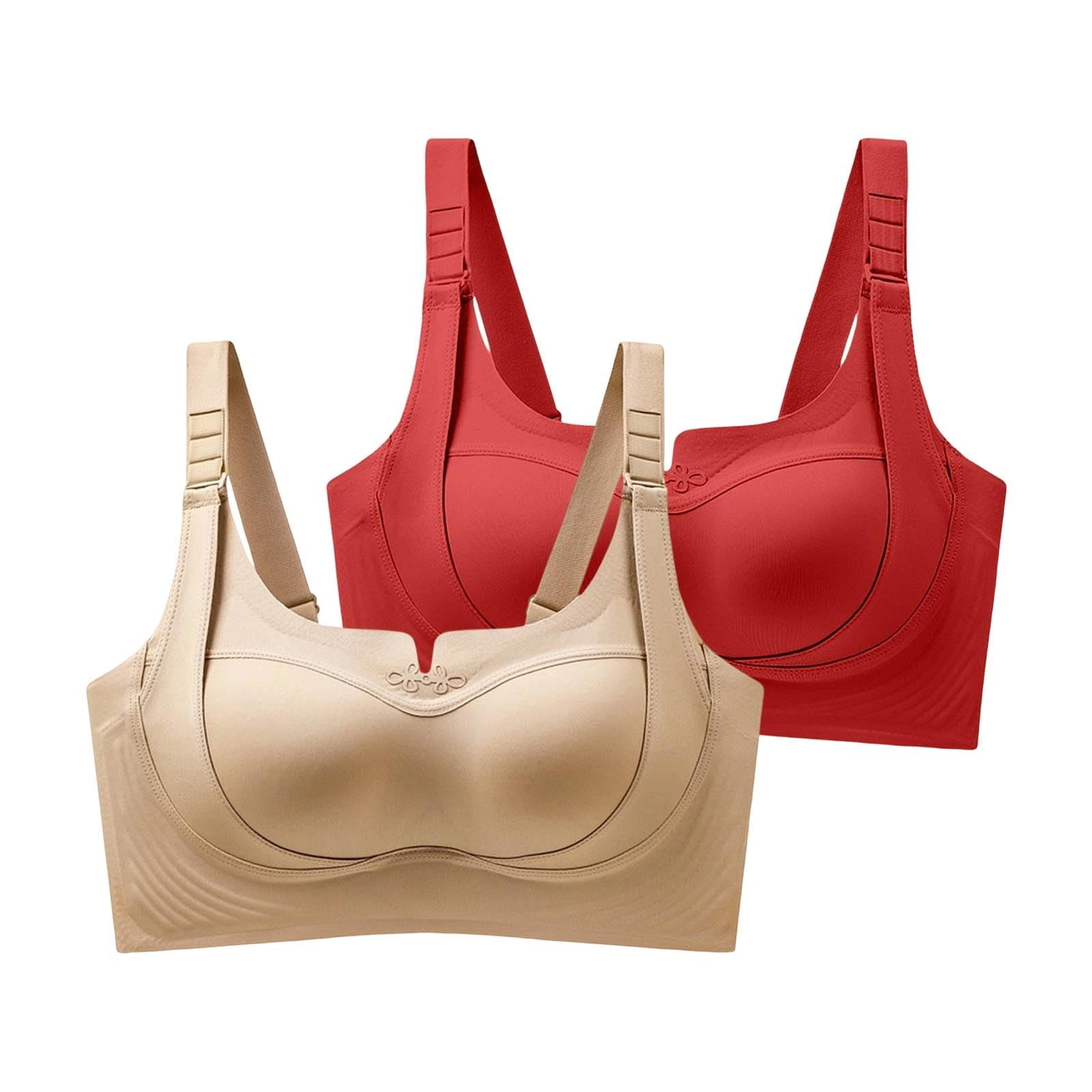 2PC Push Up Bras for Seniors Women Adjustable Strap Lifting Bras Best ...