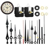2PC Quartz Clock Mechanism Kit Silent Sweep Wall Clock Replacement ...