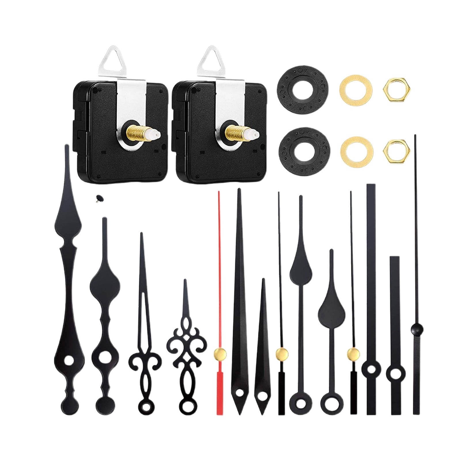 2PC Quartz Clock Mechanism Kit Wall Clock Mechanisms Powered ...