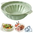 2PC Quick-Freeze Ice Bowl Maker Set - NSF-Certified BPA-Free Silicone ...
